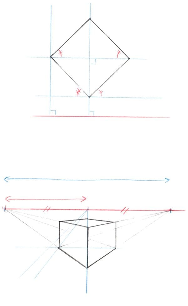 Réussir la perspective à 2 points de fuite - Le Mangakoaching